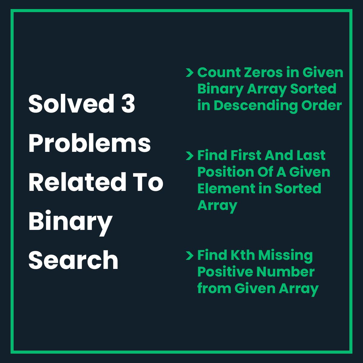 Hajra Naeem on LinkedIn: I have solved 3 problems related to Binary ... Hajra Naeem on LinkedIn: I have solved 3 problems related to Binary ...