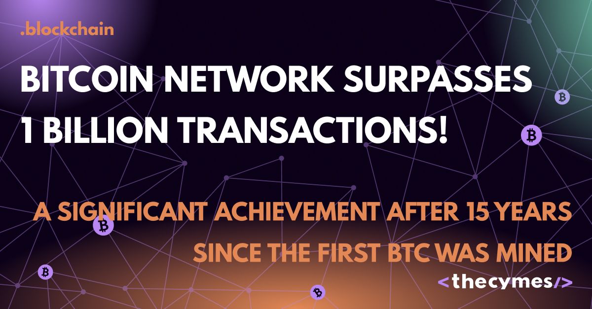 The Cymes Media on LinkedIn: Bitcoin Network Surpasses 1 Billion ... The Cymes Media on LinkedIn: Bitcoin Network Surpasses 1 Billion ...