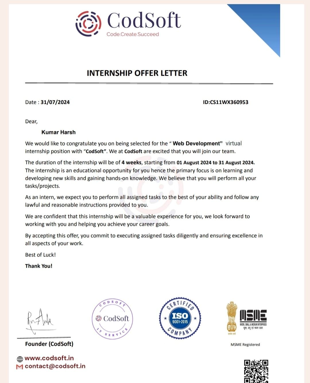 Kumar harsh on LinkedIn: #intership #webdevelopment #html #css # ... Kumar harsh on LinkedIn: #intership #webdevelopment #html #css # ...