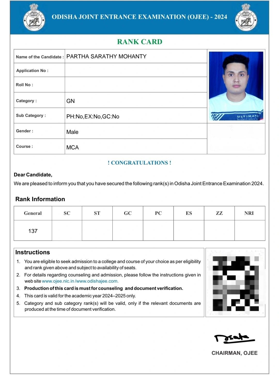 Partha Sarathy Mohanty on LinkedIn: #ojee #mca #results #achievement # ... Partha Sarathy Mohanty on LinkedIn: #ojee #mca #results #achievement # ...
