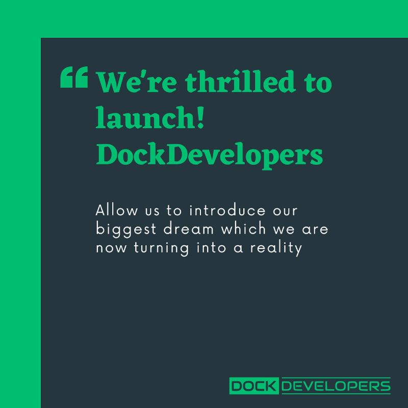 DockDevelopers posted on LinkedIn DockDevelopers posted on LinkedIn