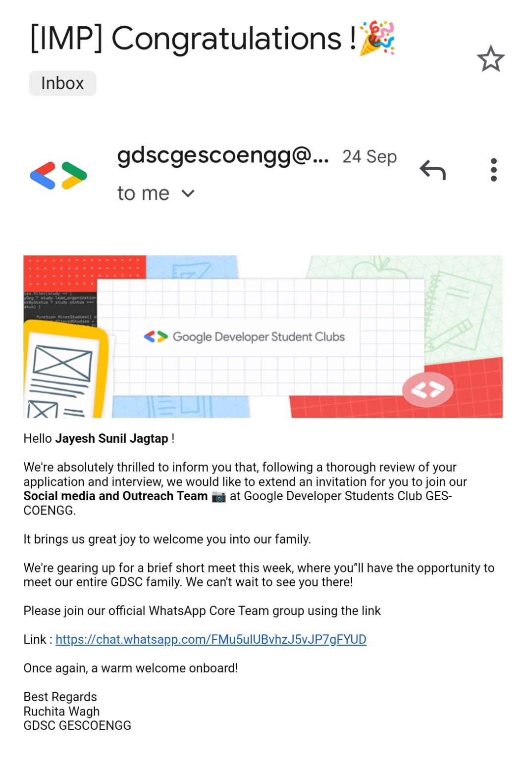 Jayesh Jagtap on LinkedIn: #gdsc #coreteam #gescoengg Jayesh Jagtap on LinkedIn: #gdsc #coreteam #gescoengg