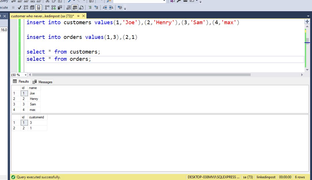 Sneha Kulkarni on LinkedIn: #sql #sqlserver #sqlchallenge #linkedin # ... Sneha Kulkarni on LinkedIn: #sql #sqlserver #sqlchallenge #linkedin # ...