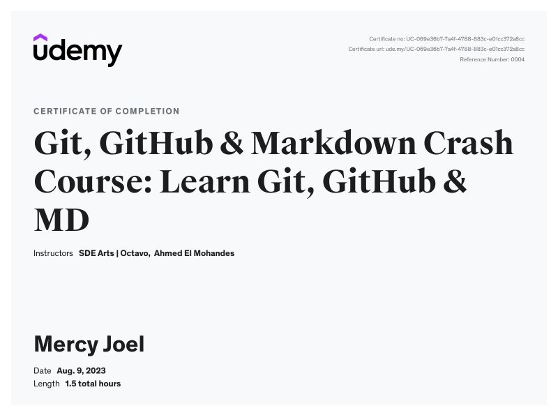MERCY JOEL on LinkedIn: #git #github #markdown #versioncontrol # ... MERCY JOEL on LinkedIn: #git #github #markdown #versioncontrol # ...
