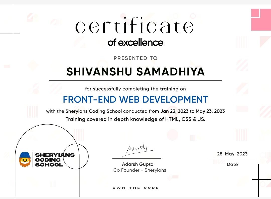 Shivanshu Samadhiya on LinkedIn: #html #css #javascript # ... Shivanshu Samadhiya on LinkedIn: #html #css #javascript # ...