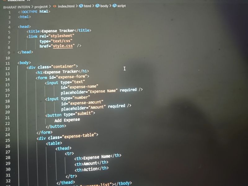 Aritra Sharma on LinkedIn: expense tracker for my Bharat Intern ... Aritra Sharma on LinkedIn: expense tracker for my Bharat Intern ...