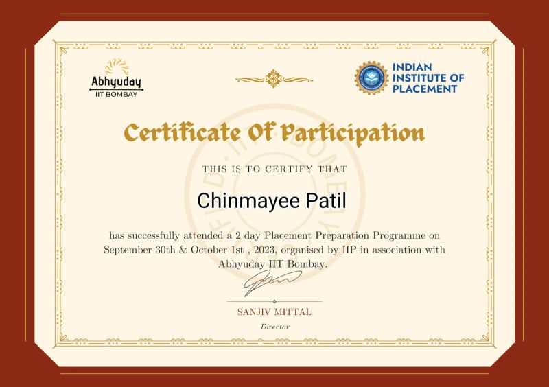 Chinmayee Patil on LinkedIn: #iit Chinmayee Patil on LinkedIn: #iit