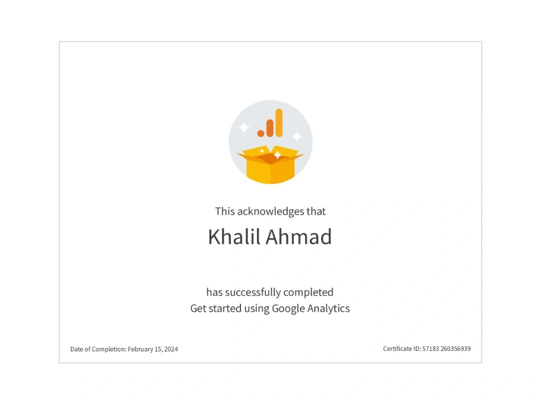 Khalil Ahmad on LinkedIn: I believe in continous learning... Khalil Ahmad on LinkedIn: I believe in continous learning...