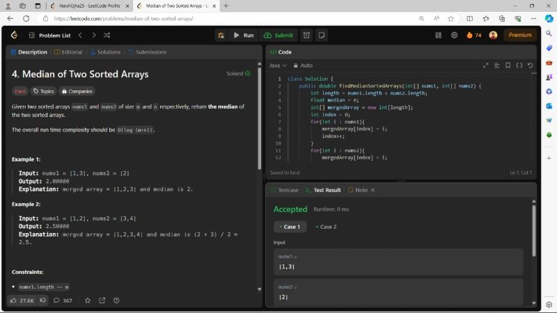 Harsh Ojha on LinkedIn: #leetcodechallenge #75dayschallenge #dsa # ... Harsh Ojha on LinkedIn: #leetcodechallenge #75dayschallenge #dsa # ...
