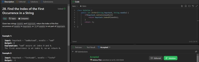 Ashima Pillai on LinkedIn: #day9 #leetcode #algorithm #datastructures # ... Ashima Pillai on LinkedIn: #day9 #leetcode #algorithm #datastructures # ...