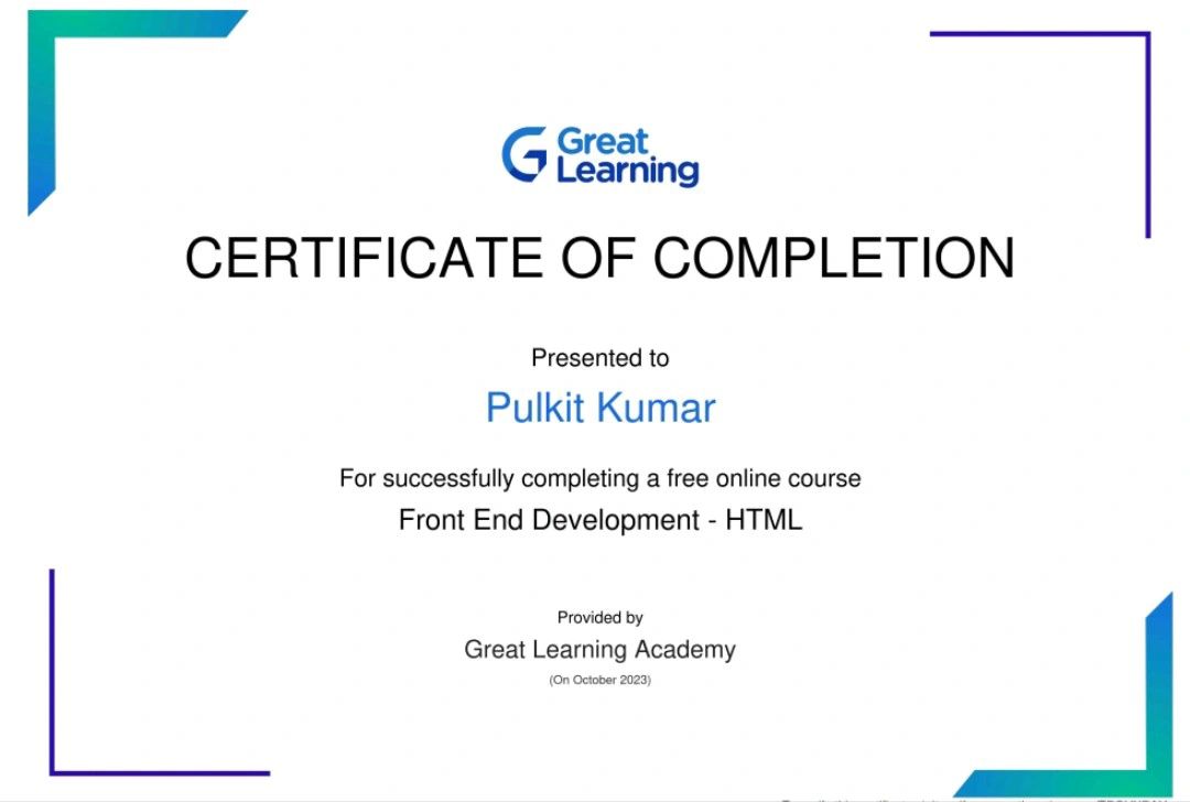 Pulkit Kumar on LinkedIn: #webdeveloper Pulkit Kumar on LinkedIn: #webdeveloper