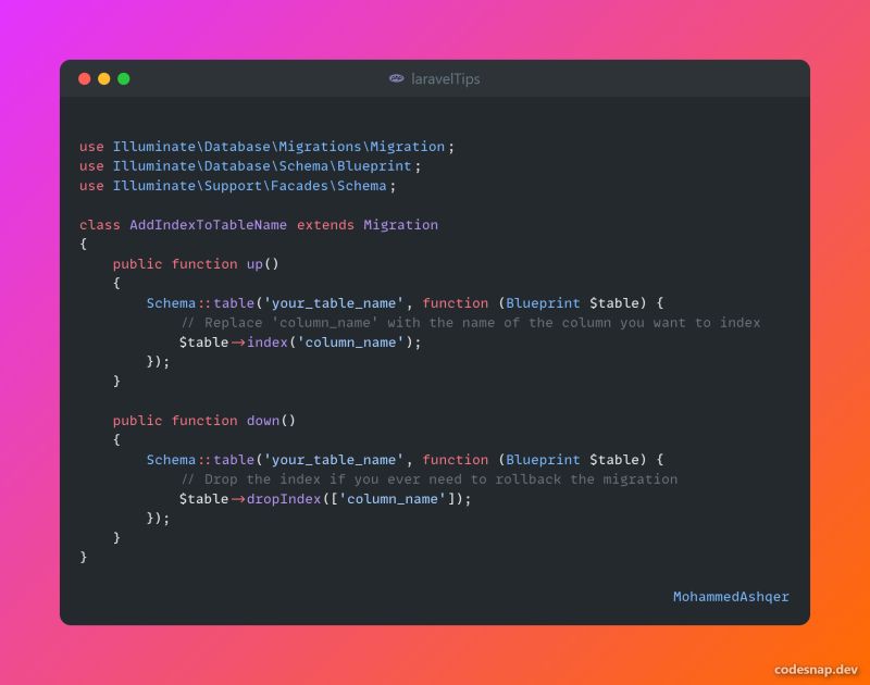 Mohammed Al Ashqer on LinkedIn: #laravel #database #performance # ... Mohammed Al Ashqer on LinkedIn: #laravel #database #performance # ...