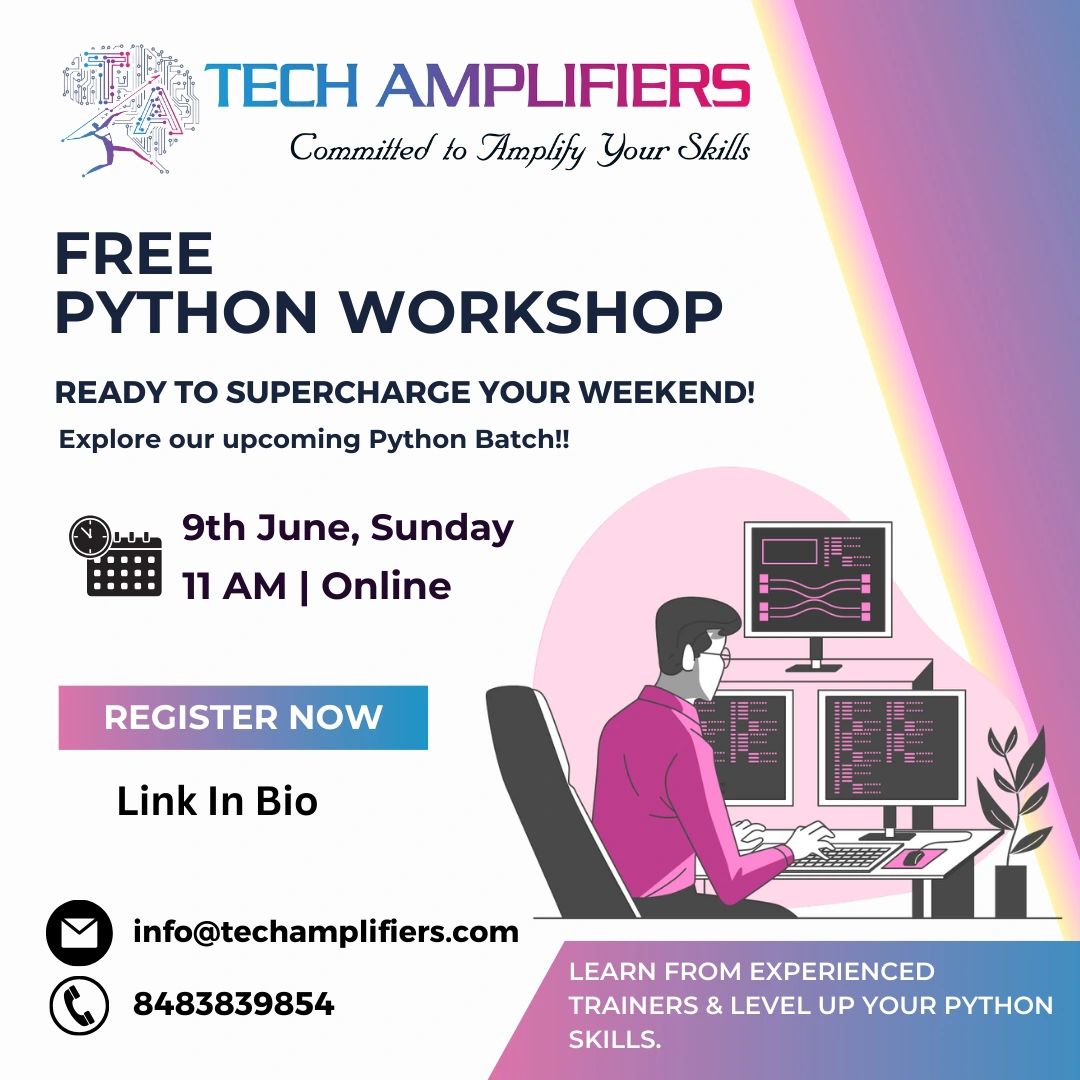 Tech Amplifiers on LinkedIn: #python #pythonworkshop #pythondemosession ... Tech Amplifiers on LinkedIn: #python #pythonworkshop #pythondemosession ...