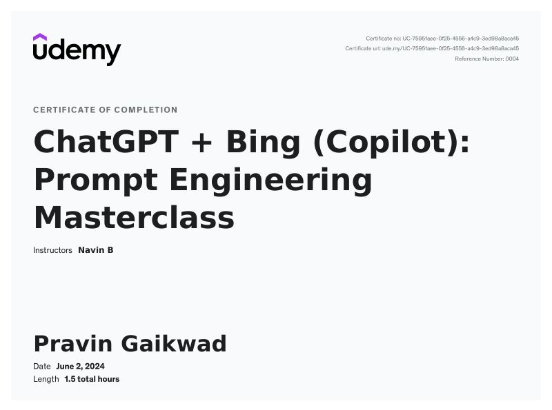 Pravin Gaikwad on LinkedIn: #ai #chatgpt #bingcopilot # ... Pravin Gaikwad on LinkedIn: #ai #chatgpt #bingcopilot # ...
