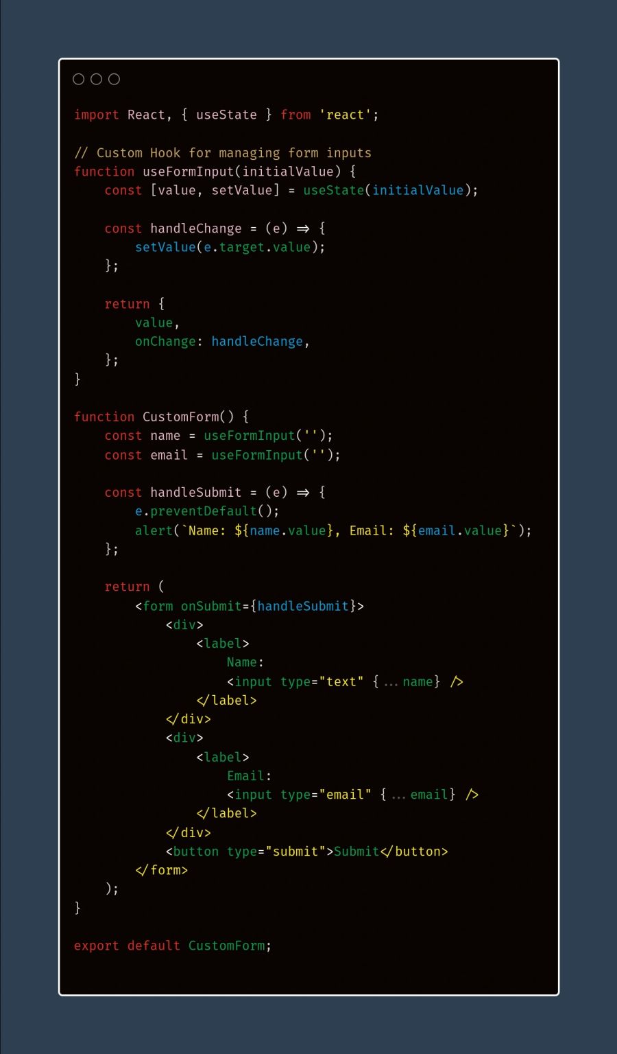 Rohit Jiwade on LinkedIn: Simplifying Form Input Management with Custom ... Rohit Jiwade on LinkedIn: Simplifying Form Input Management with Custom ...