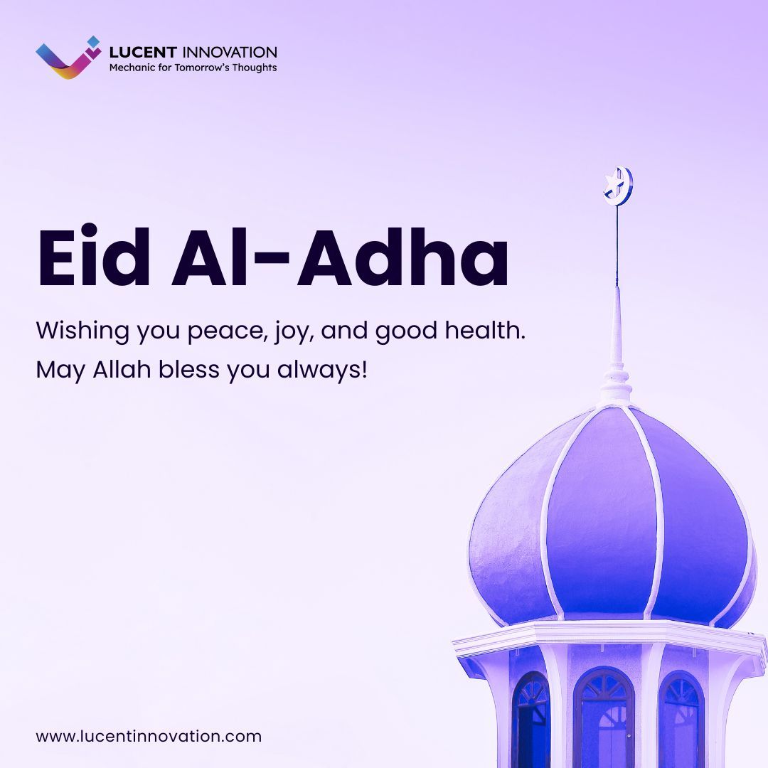 Lucent Innovation on LinkedIn: #eidaladha #lucentinnovation #eidmubarak Lucent Innovation on LinkedIn: #eidaladha #lucentinnovation #eidmubarak