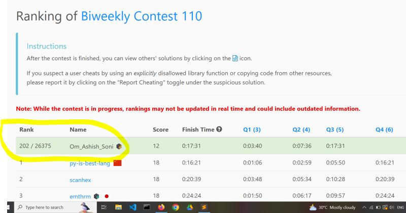 Om Soni on LinkedIn: #consistency #competitiveprogramming #leetcode # ... Om Soni on LinkedIn: #consistency #competitiveprogramming #leetcode # ...