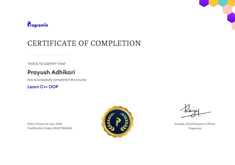 Prayush Adhikari on LinkedIn: #cplusplus #oop #continuouslearning # ... Prayush Adhikari on LinkedIn: #cplusplus #oop #continuouslearning # ...
