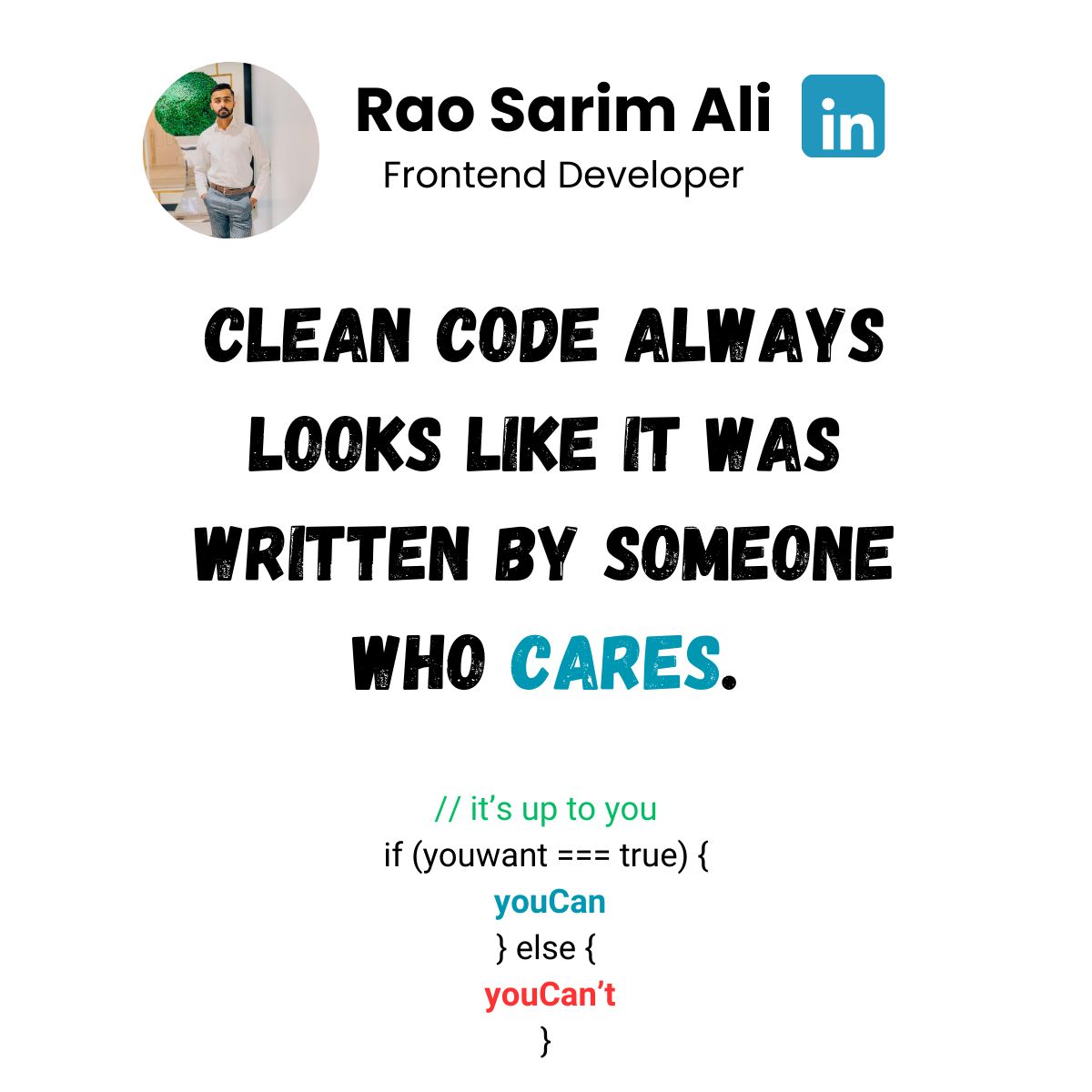 Rao Sarim Ali posted on LinkedIn Rao Sarim Ali posted on LinkedIn