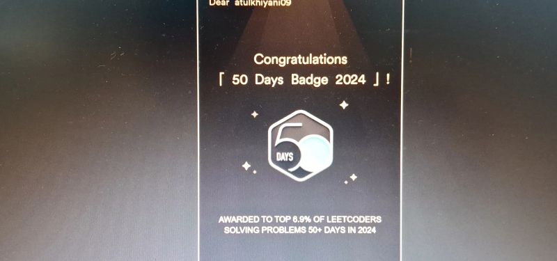 Atul Khiyani on LinkedIn: LeetCode 50-Day Challenge: Unlocked! Excited ... Atul Khiyani on LinkedIn: LeetCode 50-Day Challenge: Unlocked! Excited ...