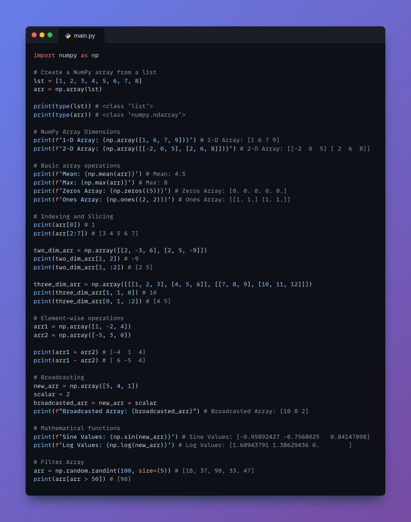 Learn Data Manipulation with NumPy | Sunil Balas posted on the topic ... Learn Data Manipulation with NumPy | Sunil Balas posted on the topic ...
