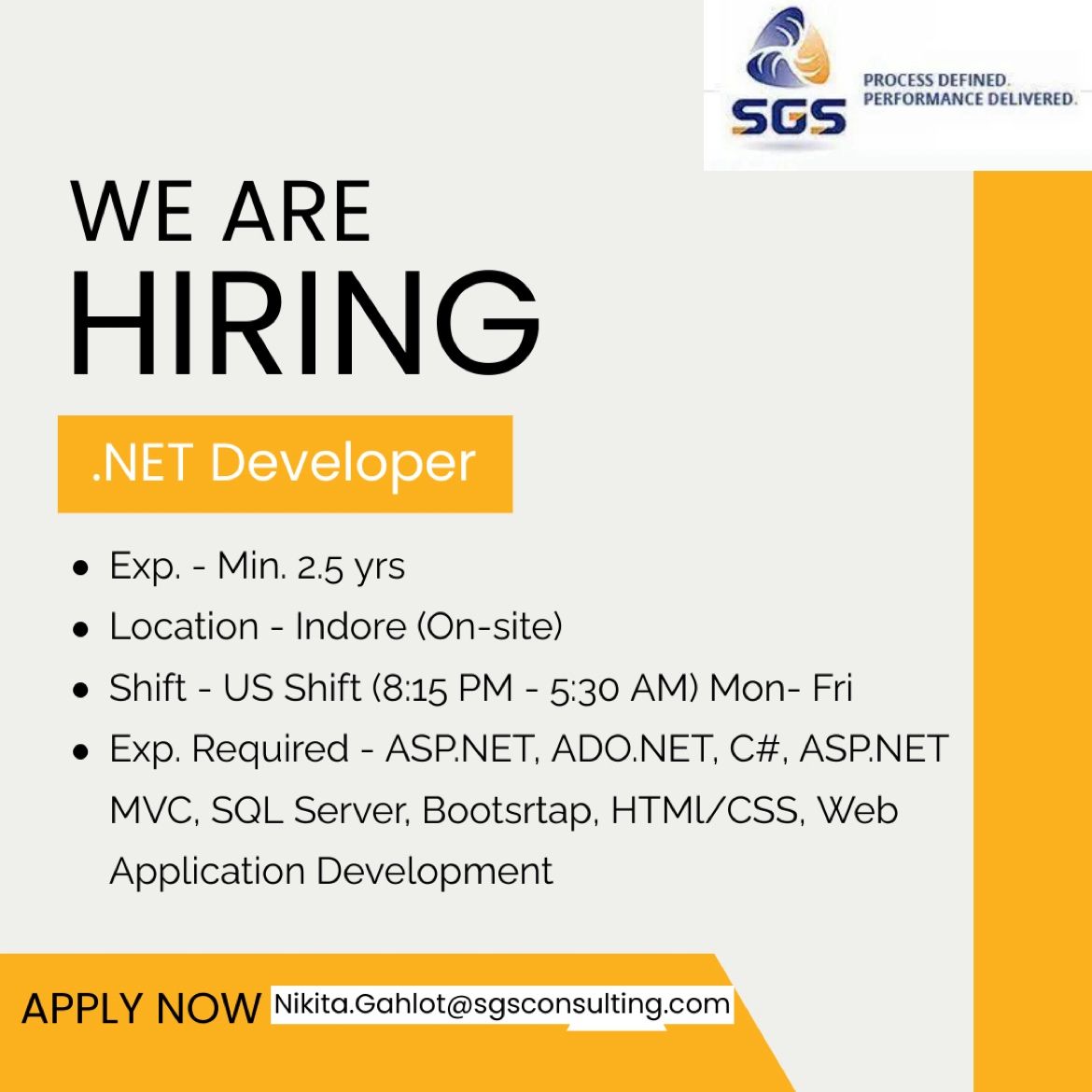 Nikita Singh Gahlot on LinkedIn: #hiring #dotnetcore #dotnet #aspdotnet ... Nikita Singh Gahlot on LinkedIn: #hiring #dotnetcore #dotnet #aspdotnet ...