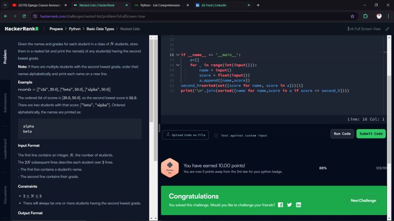 Jatin Kanhiya on LinkedIn: #codingchallenge #pythonprogramming #hackerrank Jatin Kanhiya on LinkedIn: #codingchallenge #pythonprogramming #hackerrank