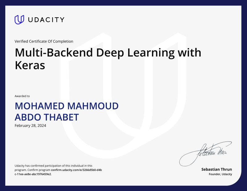 Mohamed Mahmoud on LinkedIn: #udacity #ai #keras #deeplearning # ... Mohamed Mahmoud on LinkedIn: #udacity #ai #keras #deeplearning # ...