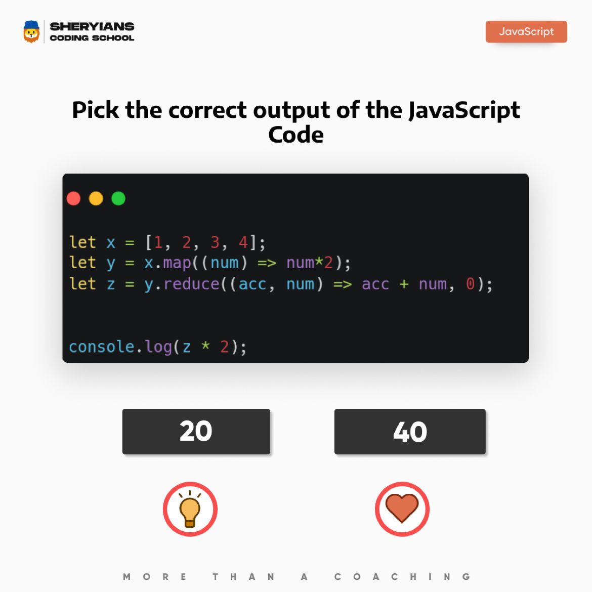 Sheryians Coding School on LinkedIn: #javascript #codingchallenge # ... Sheryians Coding School on LinkedIn: #javascript #codingchallenge # ...