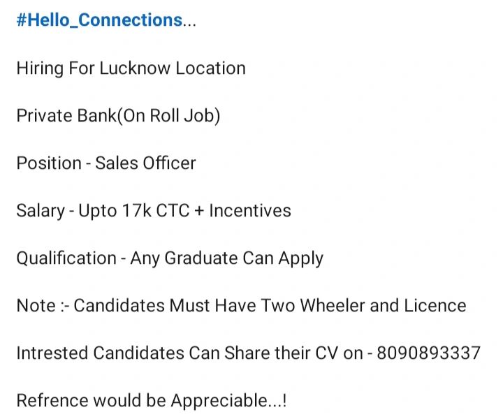 Mayank Rastogi on LinkedIn: #lucknowjobs #opportunity #banking #lucknow ... Mayank Rastogi on LinkedIn: #lucknowjobs #opportunity #banking #lucknow ...
