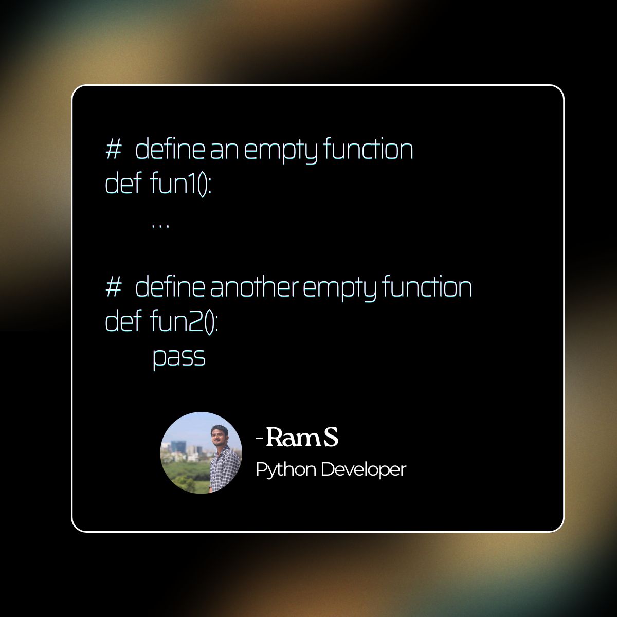 Ram S. on LinkedIn: #python #pythondeveloper #django #drf #programmer # ... Ram S. on LinkedIn: #python #pythondeveloper #django #drf #programmer # ...