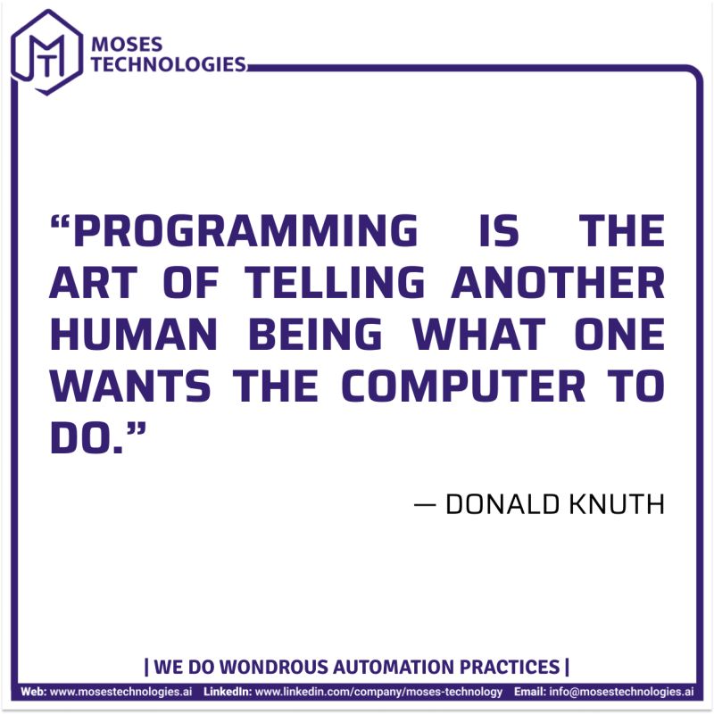 Moses Technologies Pvt Ltd on LinkedIn: #programming # ... Moses Technologies Pvt Ltd on LinkedIn: #programming # ...