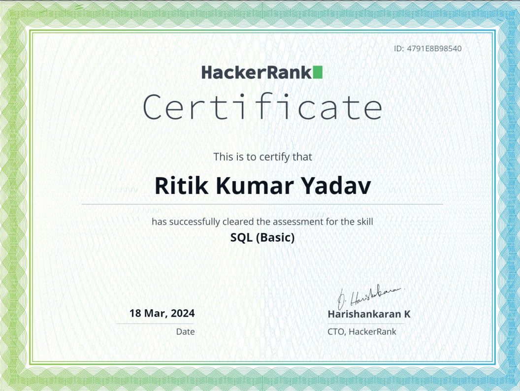 Ritik Kumar Yadav on LinkedIn: I have successfully passed the Basis of ... Ritik Kumar Yadav on LinkedIn: I have successfully passed the Basis of ...