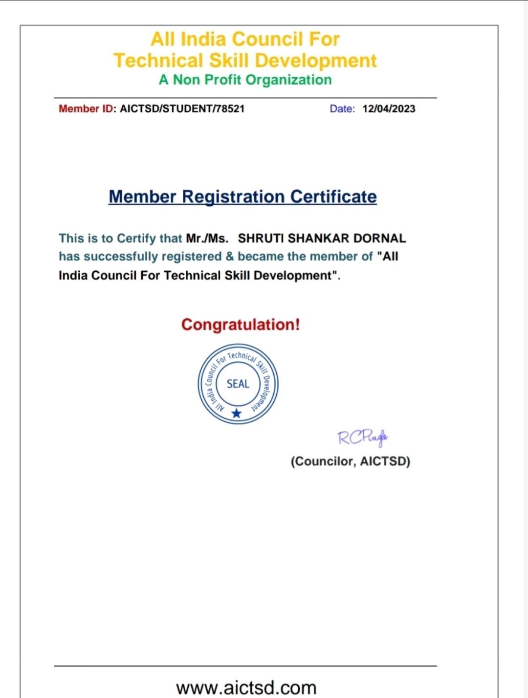 Shruti Dornal on LinkedIn: hello connections, I'm glad to say that I ... Shruti Dornal on LinkedIn: hello connections, I'm glad to say that I ...
