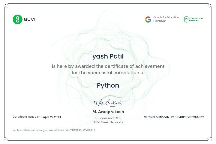 yash Patil posted on LinkedIn yash Patil posted on LinkedIn