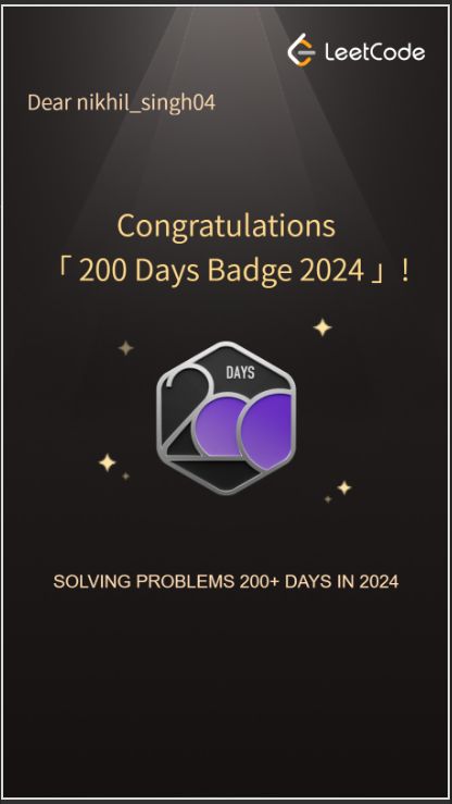 Nikhil Singh on LinkedIn: #leetcode #dsa #codingstreak # ... Nikhil Singh on LinkedIn: #leetcode #dsa #codingstreak # ...