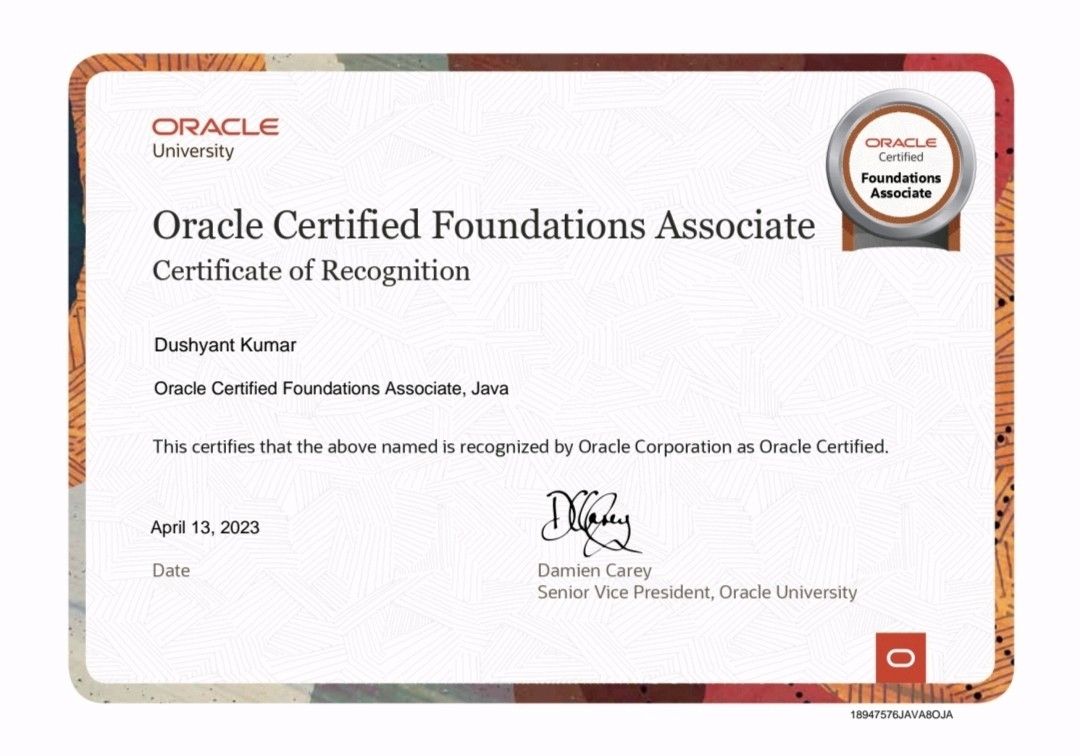 Dushyant Kumar on LinkedIn: #oracle #java | 21 comments Dushyant Kumar on LinkedIn: #oracle #java | 21 comments