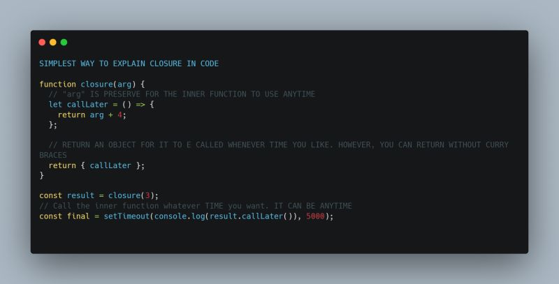 Joseph Uzuegbu on LinkedIn: #javascript #closure Joseph Uzuegbu on LinkedIn: #javascript #closure