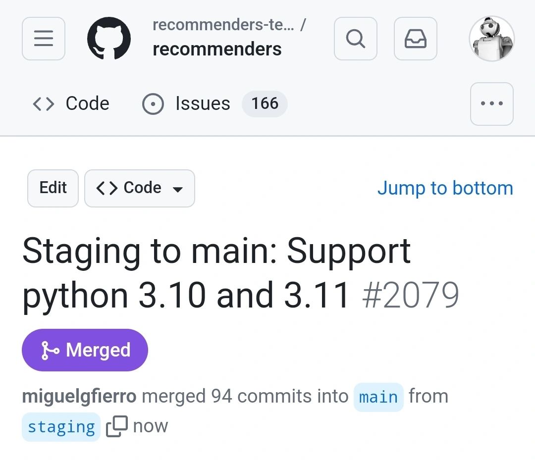 Miguel Fierro on LinkedIn: Recommenders supporting Python 3.10 and 3.11 ... Miguel Fierro on LinkedIn: Recommenders supporting Python 3.10 and 3.11 ...