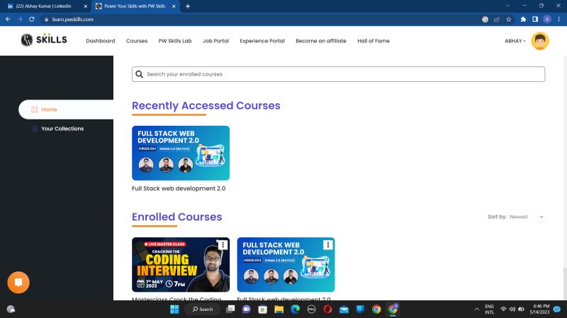Abhay Kumar on LinkedIn: Doing Full stack web development course here ... Abhay Kumar on LinkedIn: Doing Full stack web development course here ...