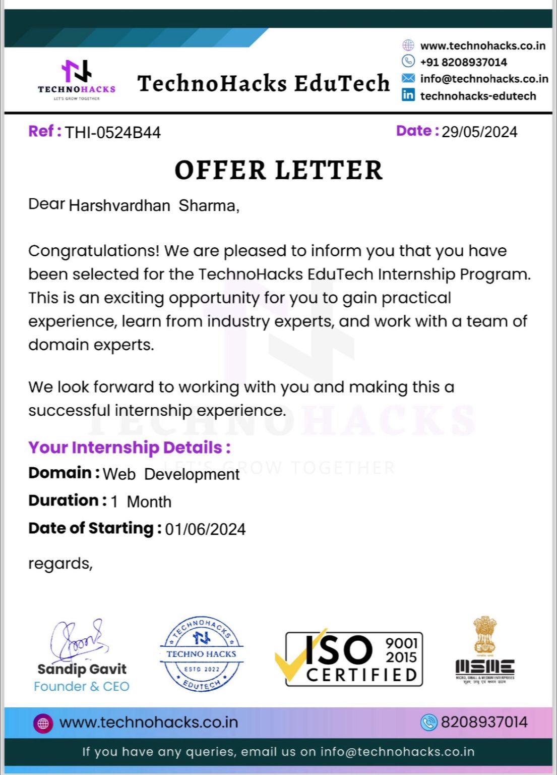 Harsh Vardhan Sharma on LinkedIn: #internship #internship2024 # ... Harsh Vardhan Sharma on LinkedIn: #internship #internship2024 # ...