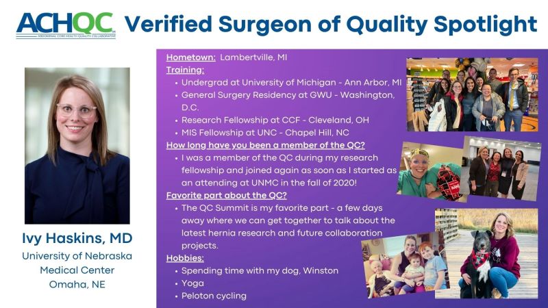 Abdominal Core Health Quality Collaborative Foundation (ACHQC) on ... Abdominal Core Health Quality Collaborative Foundation (ACHQC) on ...