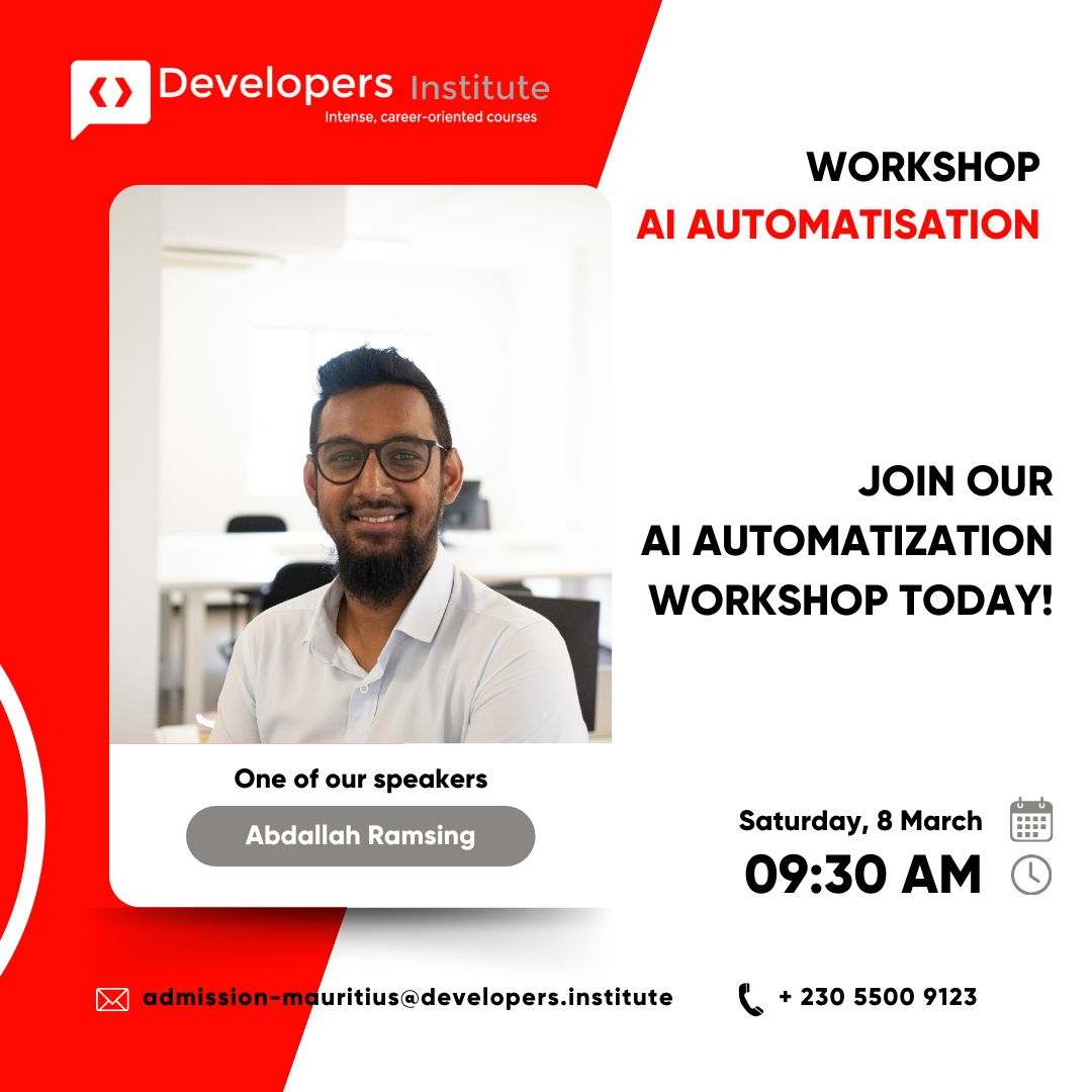 Developers.Institute.Mauritius on LinkedIn: Meet Our Speaker: Abdallah ... Developers.Institute.Mauritius on LinkedIn: Meet Our Speaker: Abdallah ...