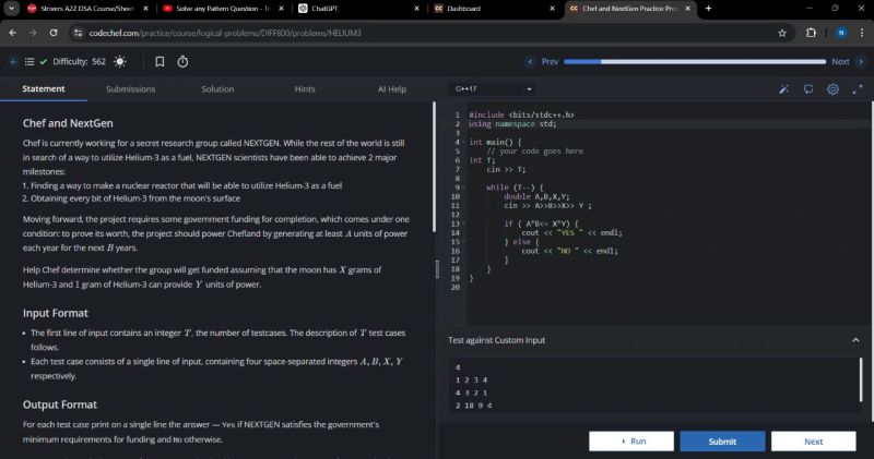 Naincy Raj Singh on LinkedIn: #codechef Naincy Raj Singh on LinkedIn: #codechef