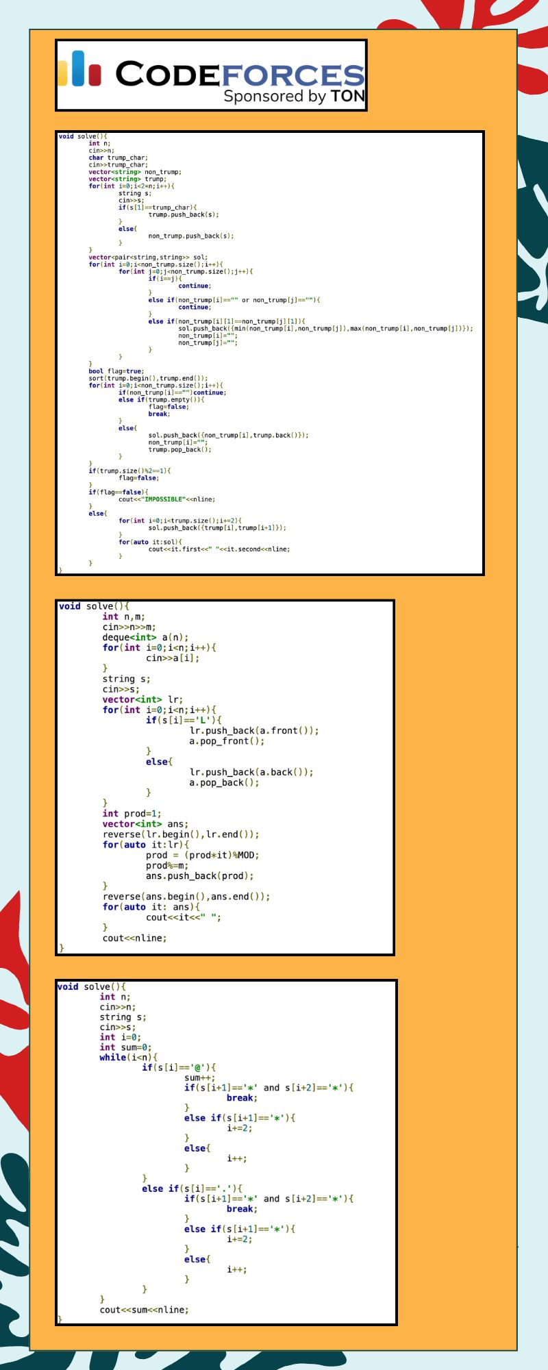 How to solve Codeforces 927 Div 3 | Sundaran Sinha posted on the topic ... How to solve Codeforces 927 Div 3 | Sundaran Sinha posted on the topic ...