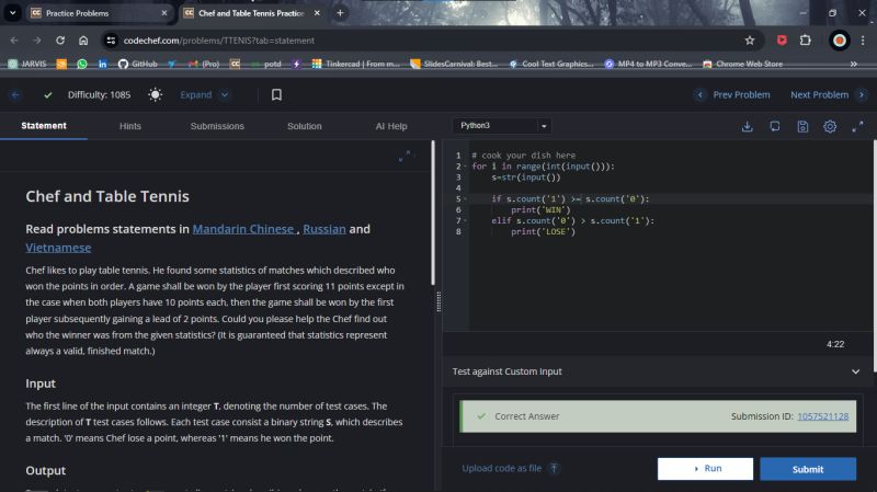 Aayush Talukdar on LinkedIn: #codechef #codingchallenge #pythoncoding # ... Aayush Talukdar on LinkedIn: #codechef #codingchallenge #pythoncoding # ...