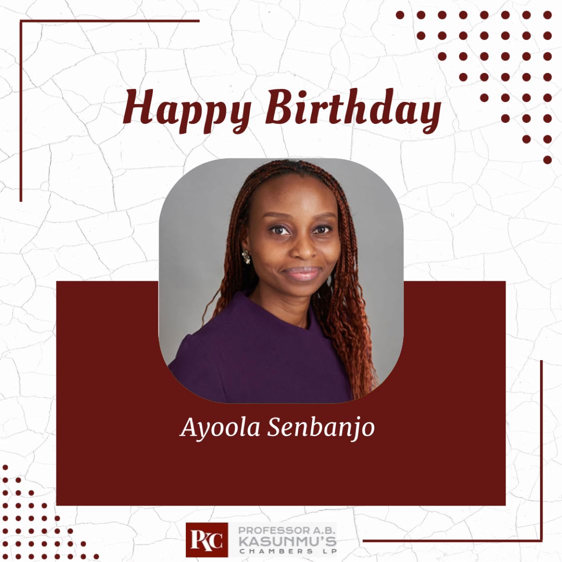 Morenike Ojo on LinkedIn: Happy birthday to you Ayoola Senbanjo FCIArb ... Morenike Ojo on LinkedIn: Happy birthday to you Ayoola Senbanjo FCIArb ...