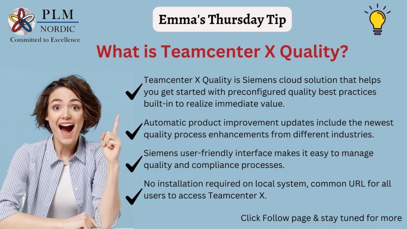 PLM Nordic on LinkedIn: #thursdaytip #teamcenter #plm #teamcenterx # ... PLM Nordic on LinkedIn: #thursdaytip #teamcenter #plm #teamcenterx # ...
