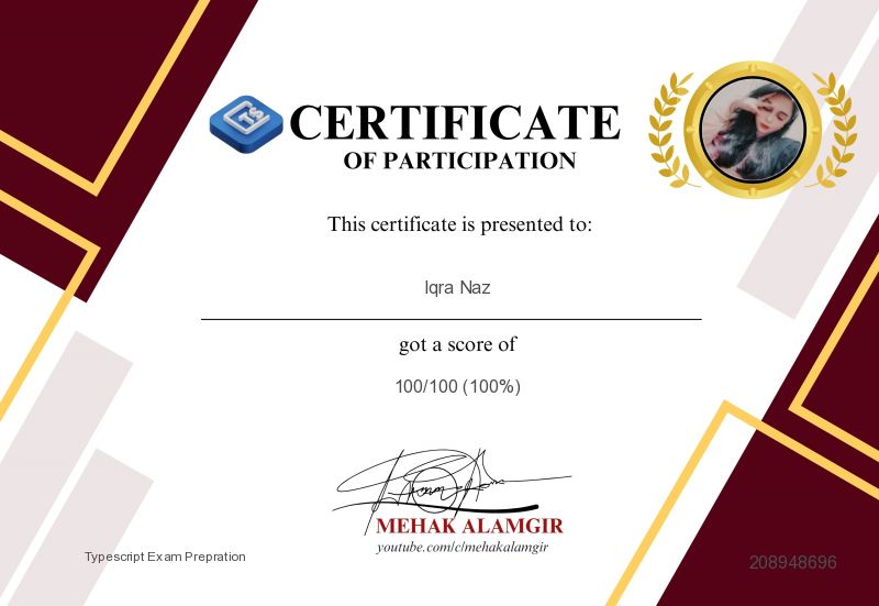 Iqra Naz on LinkedIn: #typescript #coding #giaic Iqra Naz on LinkedIn: #typescript #coding #giaic