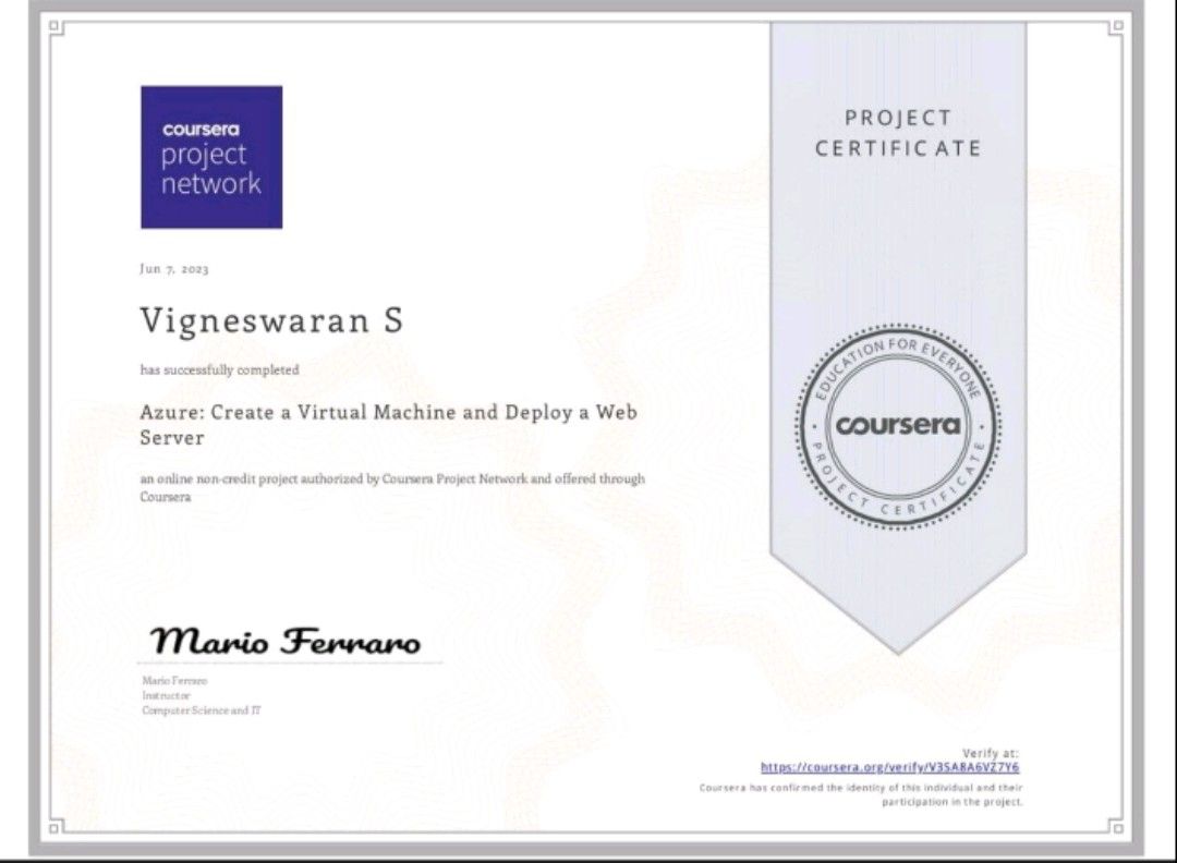 Vigneswaran S on LinkedIn: #share #microsoft #azure #cloudcomputing Vigneswaran S on LinkedIn: #share #microsoft #azure #cloudcomputing